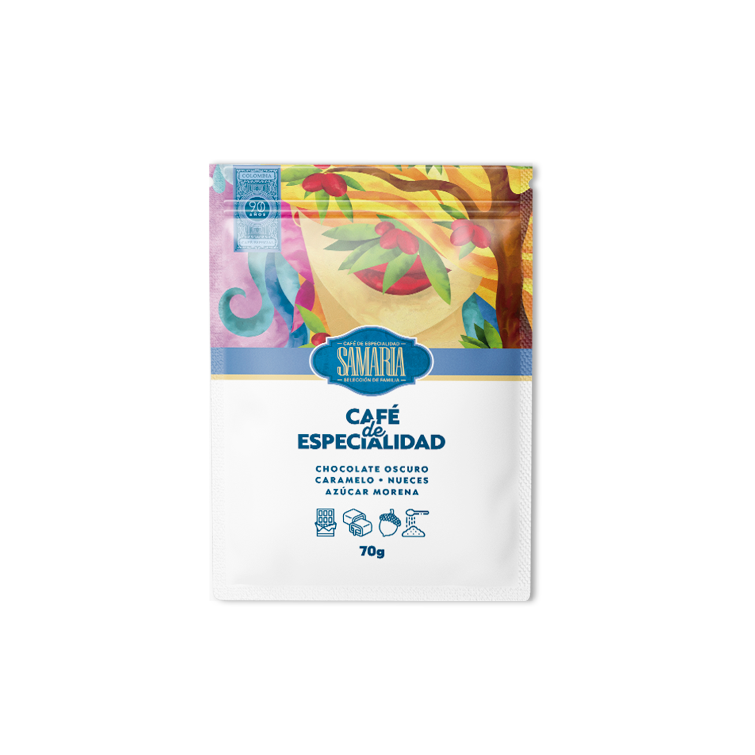 Café Samaria Lavado 70 g – En grano o molido – Tienda Café Samaria